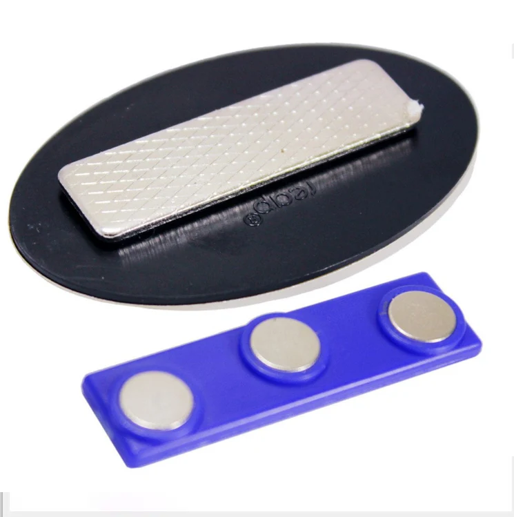 REAP 60x40 Oval Golden Colour Acrylic Premium Quality Name Badges Magn ...